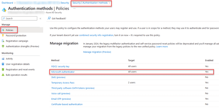 Azure MFA – "Number Matching"